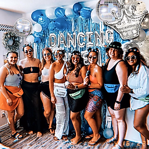 Blue Dancing Queen Birthday Decoration Dancing Queen Party Decorations Mamma Mia Disco Birthday Party Decors 70s Disco Decoration