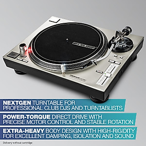 Direct Drive High Torque Turntable in silver