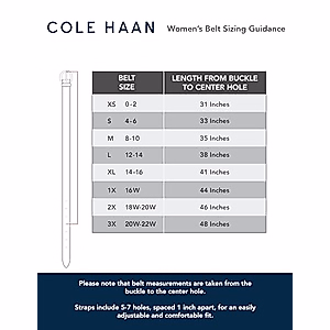 Cole Haan Women's Casual Fashion Belt, Tan, Medium