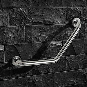 CRODY Bath Wall Attachment Handrails,Grab Bar Rails Bathroom Grab Bar, Wall-Mounted Straight Hair Towel Rack, Sturdy Stainless Steel Shower Safety Handle for Bathtub, Toilet, Bathroom, Kitchen