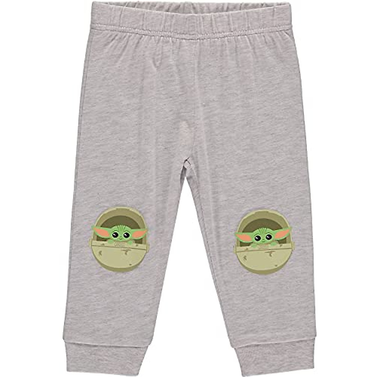 STAR WARS Baby Boy 3 Piece Baby Yoda Set Includes Bodysuit, Pants and a Zip-up Fleece Vest - 24 Months