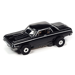 Auto World Thunderjet Cars N Coffee 1964 Dodge 330 (Black) HO Scale Slot Car