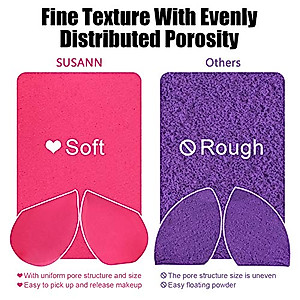 Makeup Sponge Blender Beauty Sponge Set 12pcs and Beauty Foundation Sponge Blender Holder 1PCS,Blending Sponges Cosmetic Puff Flawless for Cream, Liquid Foundation & Powder,Gift for Women