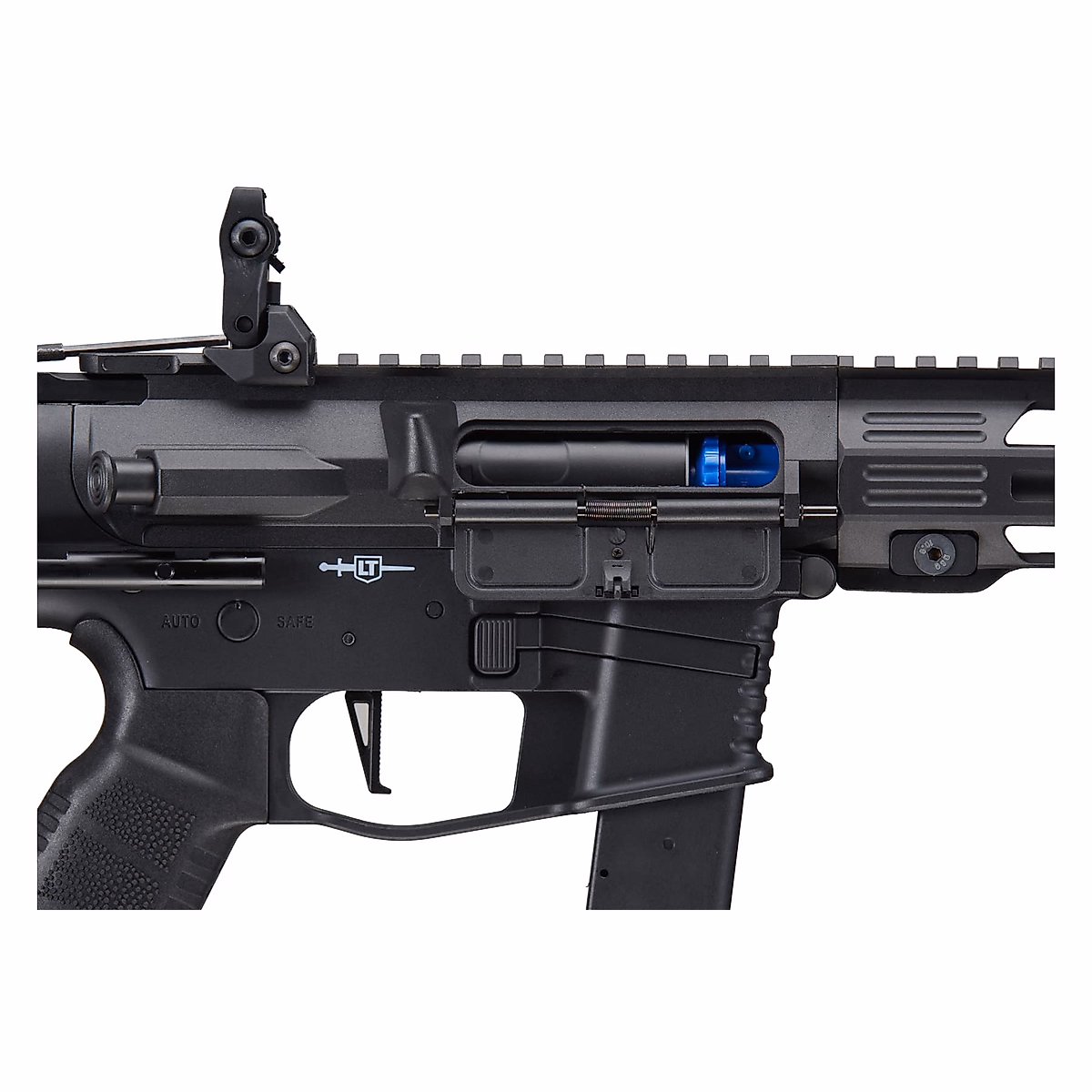 Lancer Tactical Gen 2 New 9mm Battle X CQB Lightweight Carbine AEG Color Black