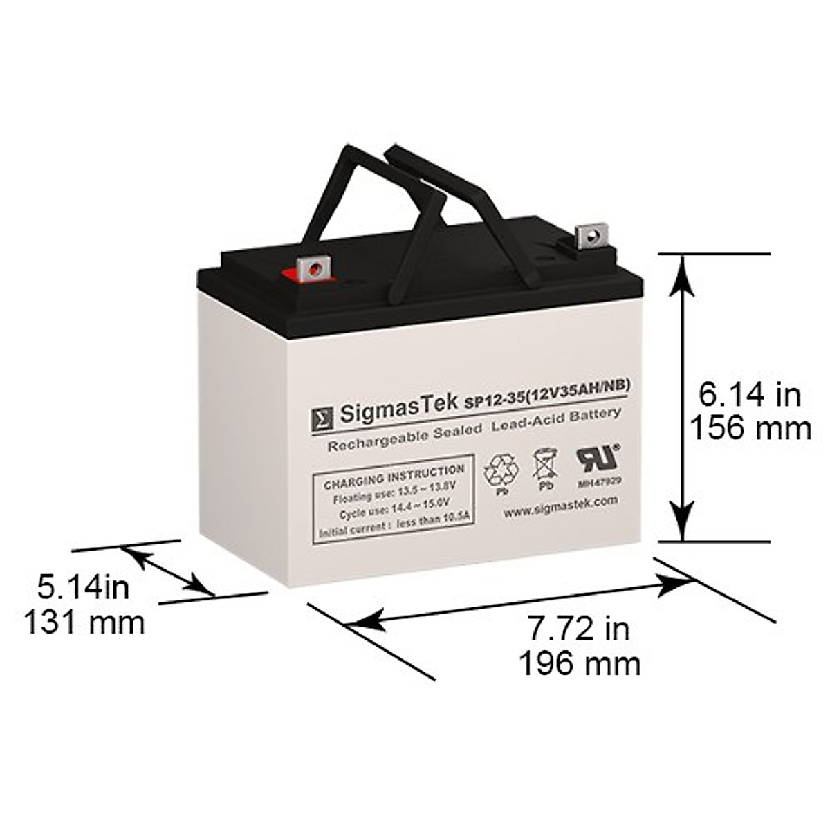 SigmasTek Pride Jet 3 Replacement Battery Set of 2 x 12V 35AH
