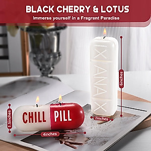 Xanax Candle - Chill Pill Candle - Cute Candles for Cool Gifts - Weird Candles for Any Occasion - Cute Things for Aesthetic Room Decor - Cool Candles for Cool Things - Prank Candles