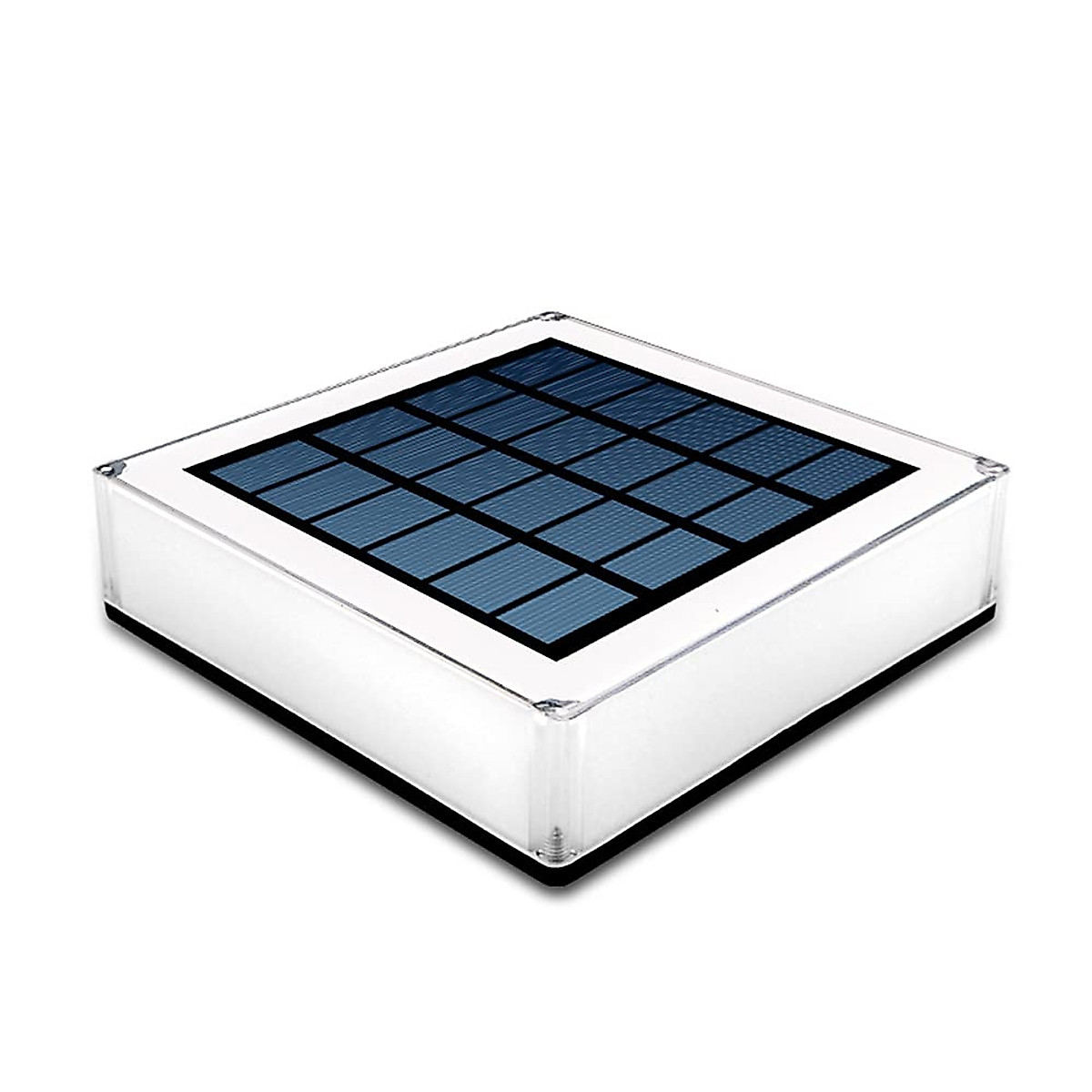 ZHUANYIYI Outdoor Solar Column Headlights, Courtyard Fence Pillars Waterproof Lighting, Home Garden Pavement Decorative Landscape Lights