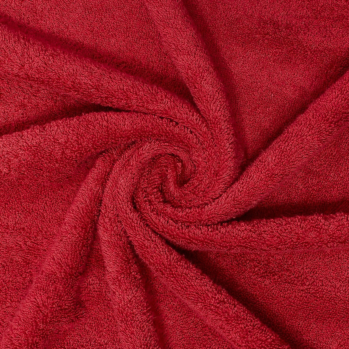 9 oz Cotton Terry Cloth Hypoallergenic 44/45" Fabric by The Yard (Red, 1 Yard)