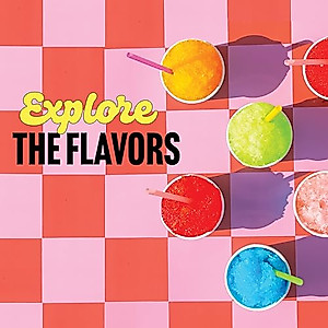 Hawaiian Shaved Ice Mango Syrup - Nut Soy Dairy Free - Flavor Fluffy & Crunchy Snow Cones - Shelf Stable - Makes 8 Servings - 16 ounces