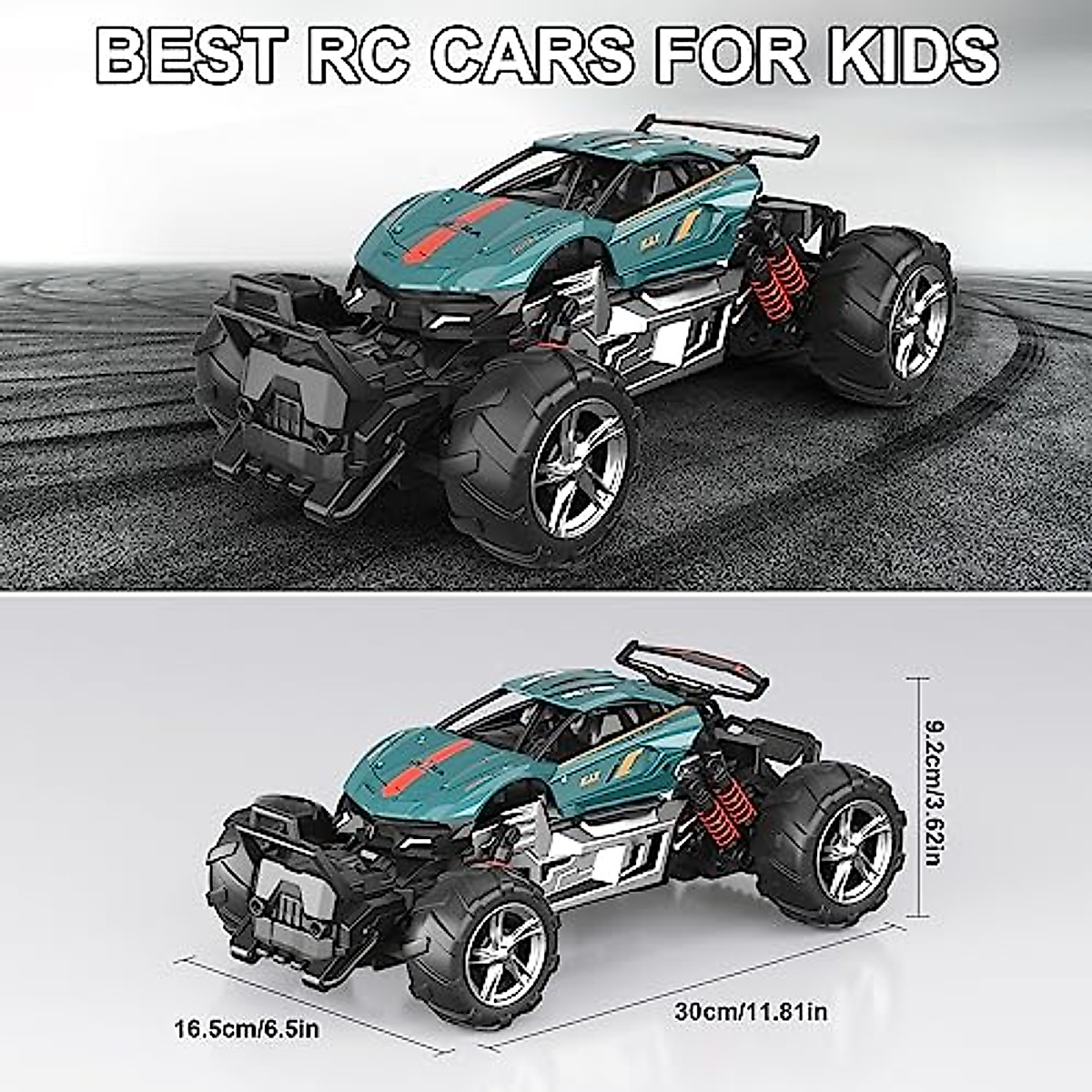 GUOKAI Remote Control Truck,2.4GHz Big RC Cars for Adults Kids,1:12 Scale Toy Cars Hobby Grade RC Cars with Rechargeable Batteries,Present Birthday Gifts for Boys and Girls