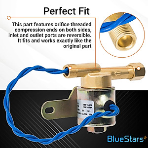 BlueStars B2015-S85 B2017-S85 4040 Humidifier Solenoid Valve Replacement part by BlueStars - Exact Fit for Aprilaire Humidifiers 24V 2.3W 60Hz Models 220 224 400 400M 440 500 600 600M 700