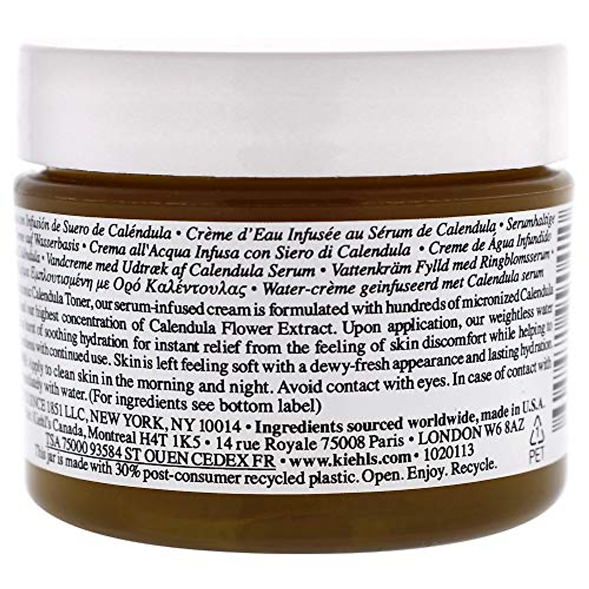 Kiehl's Calendula Serum-Infused Water Cream, 1.7 Ounce
