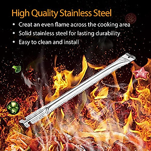 1767017 Grill Burner Replacement Parts for Oklahoma Joe’s Smoker Accessories 12201767 14201767 15202029 16202046 18202083 1767054 3-Burner Charcoal Gas Smoker Oklahoma Joe Grill Parts 3 Pcs