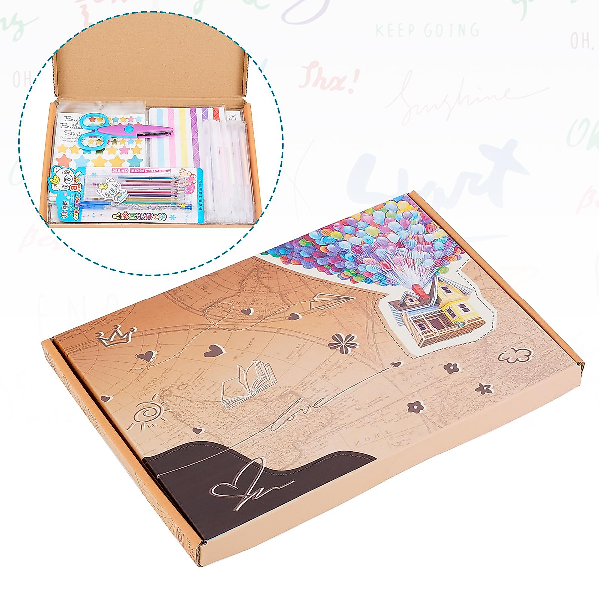 COMBIUBIU Scrapbooking Supplies for our adventure book, Travel Journal,Wedding Planner, Memory Book,Guest Book,Scrapbooking Kit,Scrapbooking Tools for Photo Ablum Scrapbooking and Card Making