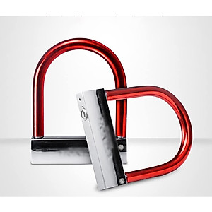 DULASP Anti-Theft Lock Bike U Lock Heavy Duty U Lock with Keys for Bikes Electric Bikes and Scooters Internal Bicycle U-Shaped Lock