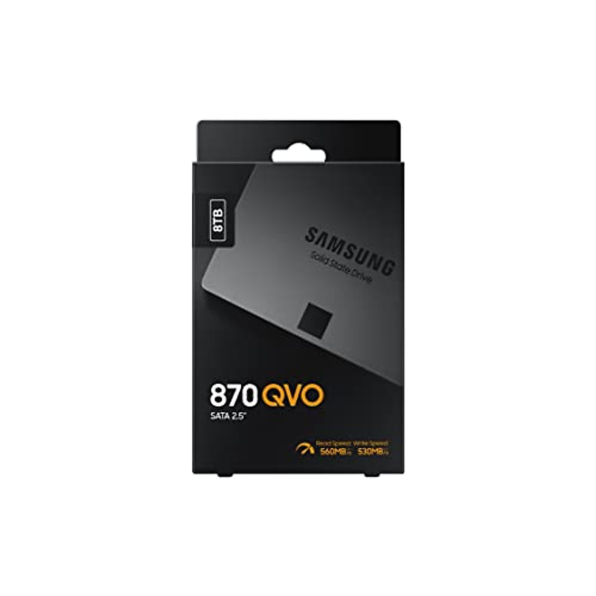 SAMSUNG 870 QVO 8 TB SATA 2.5 Inch Internal Solid State Drive (SSD) (MZ-77Q8T0), Black