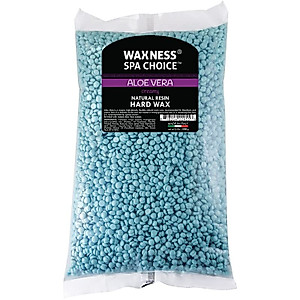 Waxness Spa Choice Assorted Hard Wax Beads 2.2 lb / 1 kg Pack of 3 - Tourmaline, Aloe Vera, Passion Fruit