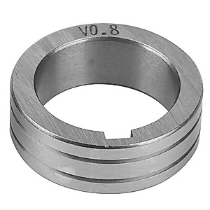 Welding Wire Feeder Roller, 30mm/1.18in Steel 0.8 Welding Wire Feeding Guide Wheel for Wire Feeder MIG MAG Welders Equipment Parts(0.8mm)