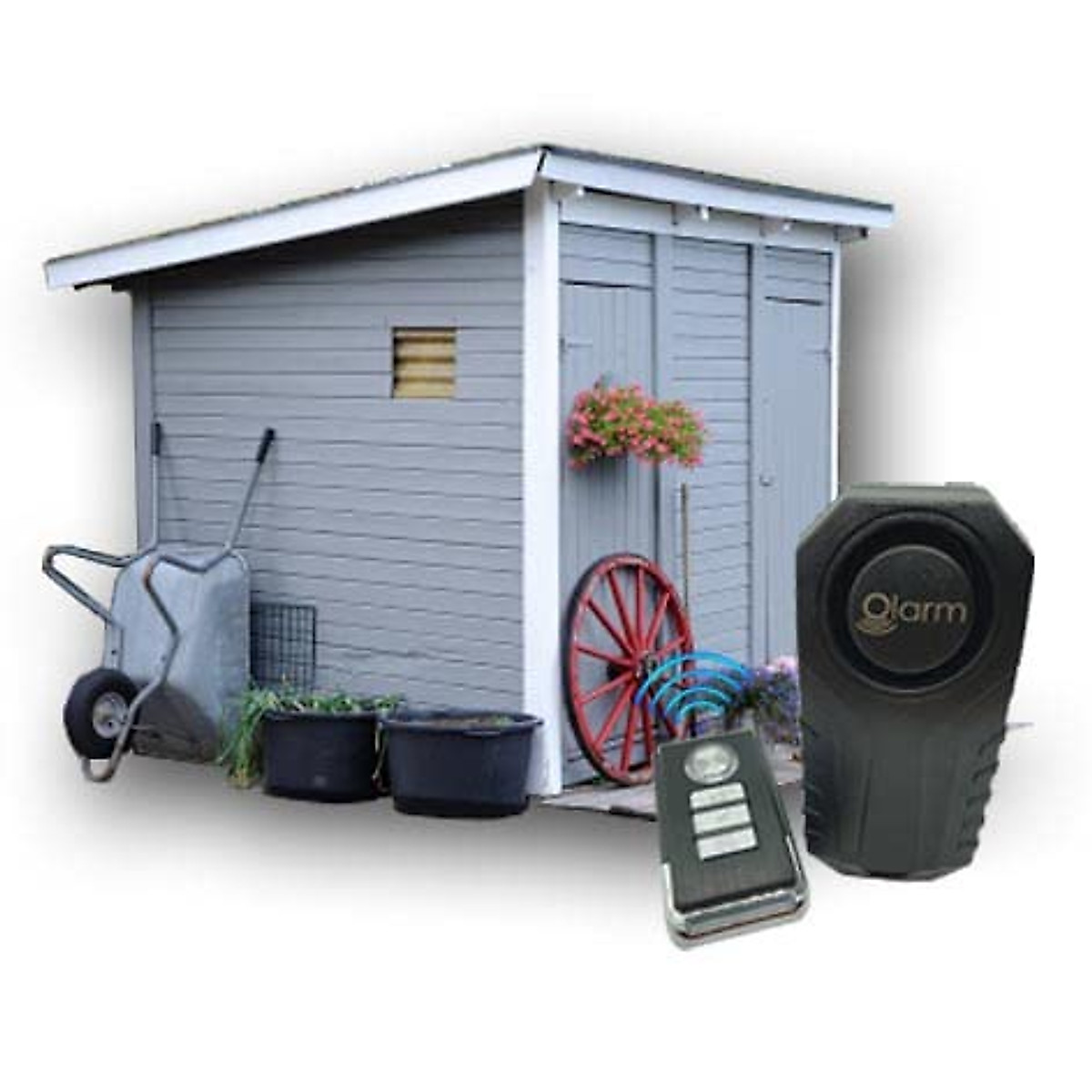 Door Alarm, Home Security with wireless remote. Shed, Garage, Lockup, Summer House. Alerts prior to entry or damage, Waterproof, Indoor/Outdoor 113db