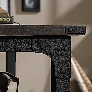 Sauder 423912 Steel River Desk, Carbon Oak Finish