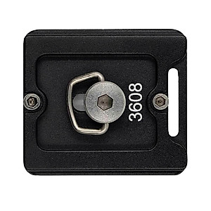ProMaster Quick Release Plate for XC-M Tripods and Ball Heads - Black - Convenient and Secure Camera Mounting Solution, (Model 3608)