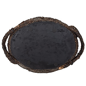 Slifka Sales Co. Decorative Polyresin Cabin Lodge Style Christmas Bear Tray