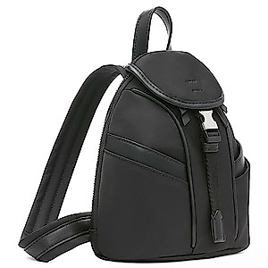 Calvin Klein Shay Organizational Mini Backpack, Black/Silver
