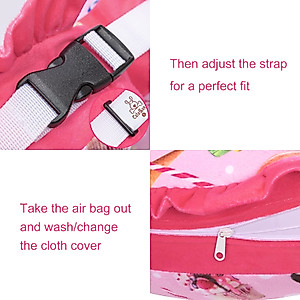 CuteBone Inflatable Cat Cone Collar to Stop Licking After Surgery-Double Adjustable Neck Range P23SO00102S