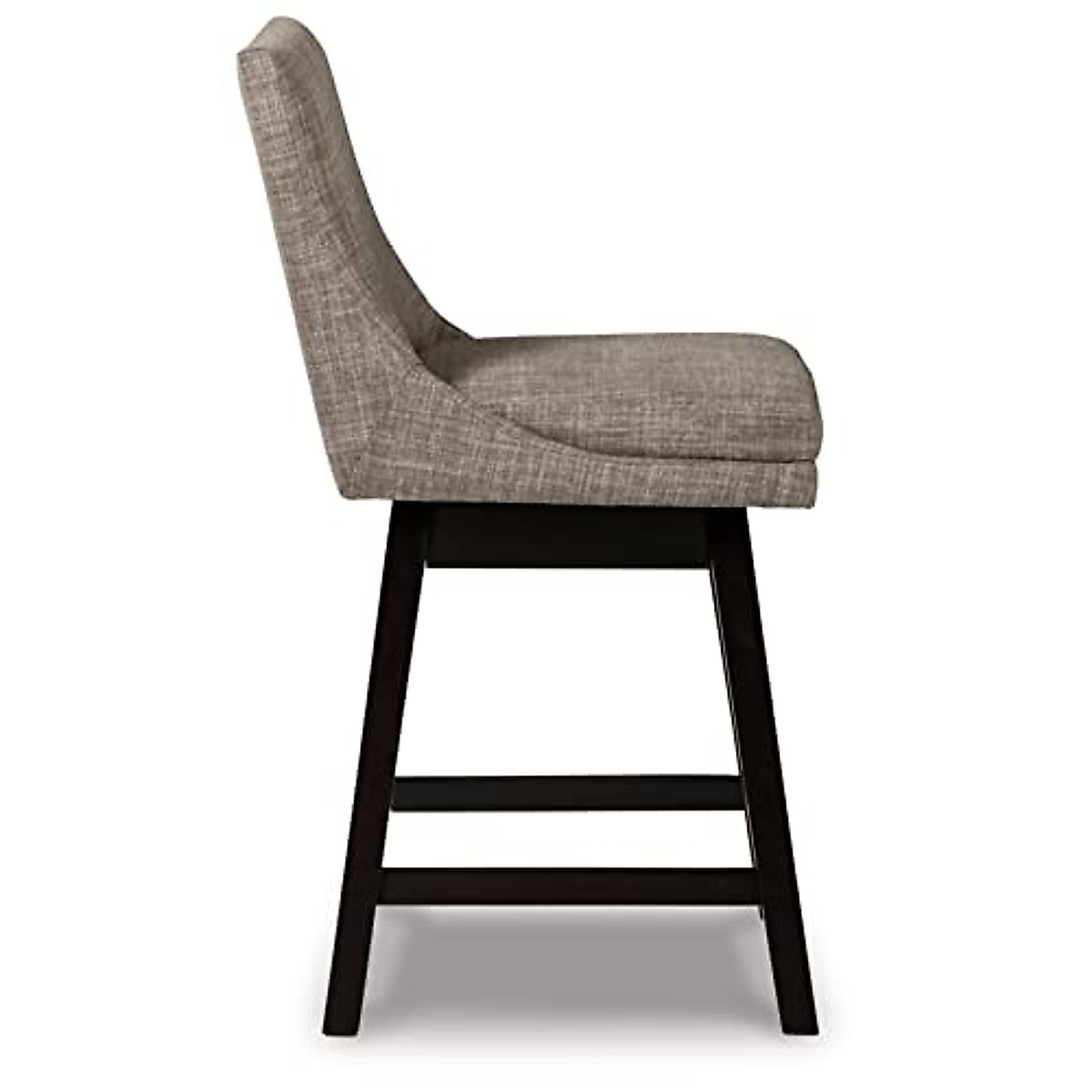 Signature Design by Ashley Tallenger 25" Upholstered Swivel Counter Height Barstool, 2 Count, Light Gray