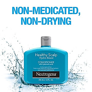 Neutrogena Moisturizing Healthy Scalp Hydro Boost Conditioner for Dry Hair and Scalp, with Hydrating Hyaluronic Acid, pH-Balanced, Paraben & Phthalate-Free, Color-Safe, 12 fl oz