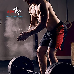 RUNTOP 2.4OZ Refillable Magnesium Carbonate Powder Gym Chalk Ball Bag Sock for Weightlifting Cross Fitness Training Gymnastics Rock Climbing Deadlifting Workout Bouldering Billiards Pole Dancing