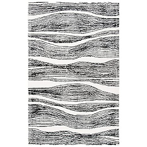 Safavieh Metro Collection 5' x 8' BlackIvory MET995Z Handmade Premium Wool Living Room Dining Bedroom Area Rug