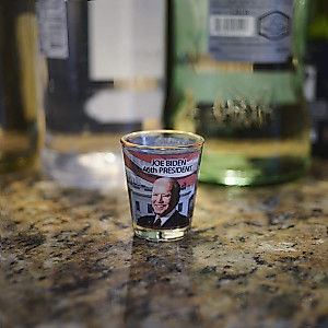 TG,LLC Treasure Gurus 46th President POTUS Joe Biden VP Kamala Harris Commemorative Shot Glass Political Collectible Barware