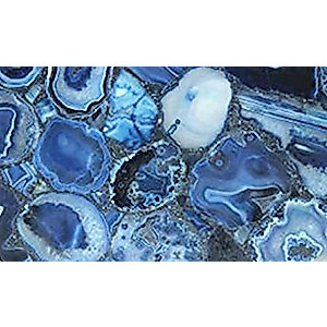 Blue Agate Stone Round Coffee Table Top, Blue Agate Stone Round Counter Top, Blue Agate Stone Round Centre Table Top, Blue Agate Stone Round Dining Table Top, Home Decor, Piece Of Conversation