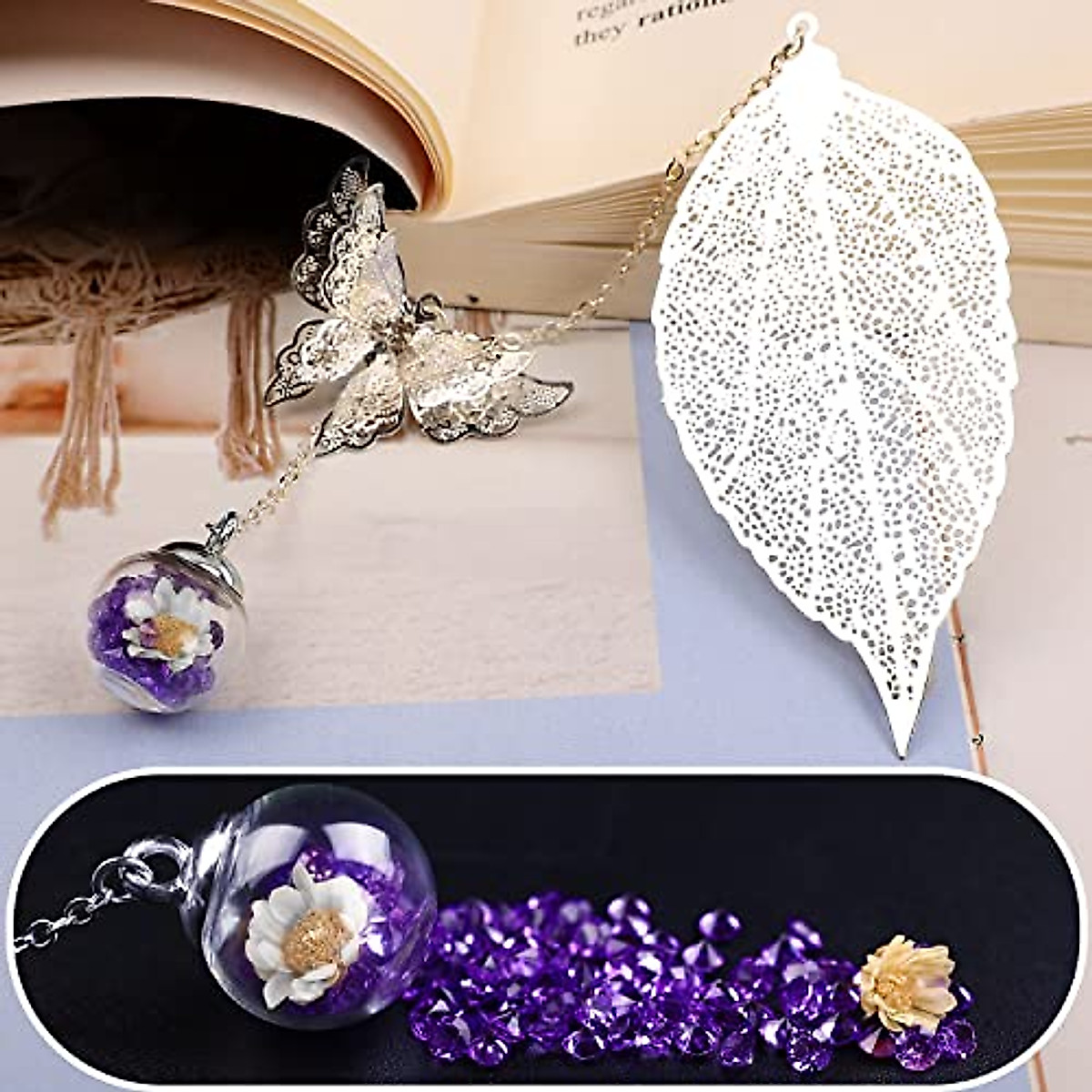 Toirxarn Handcrafted Metal Leaf Bookmark - Personalized Gift for Book Lovers, Teachers, and Women's Birthdays