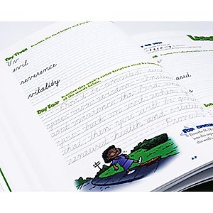 6th Grade Cursive Handwriting Workbook Level F by A Reason For - Learning Workbooks for Kids Age 10-12 - Practice Paper Books for Spelling and Reading for Sixth Grader - Homeschool Resource to Learn Scripture
