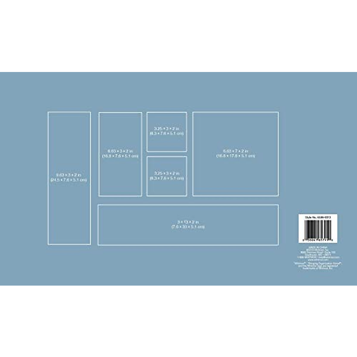 Whitmor 6-Piece Bamboo Drawer Organizers