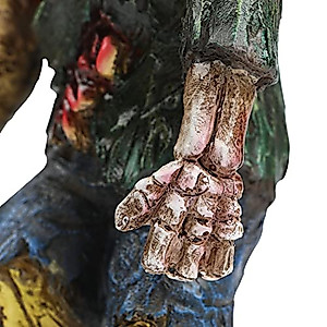 UDDDSR Zombie Gnombie，Walking Dead Garden Gnome Statue，Halloween Decor Indoor Clearance for Home Outside Yard Costumes Party Haunted House Garden Lawn，Horror Movie Lovers Gifts- 12inch