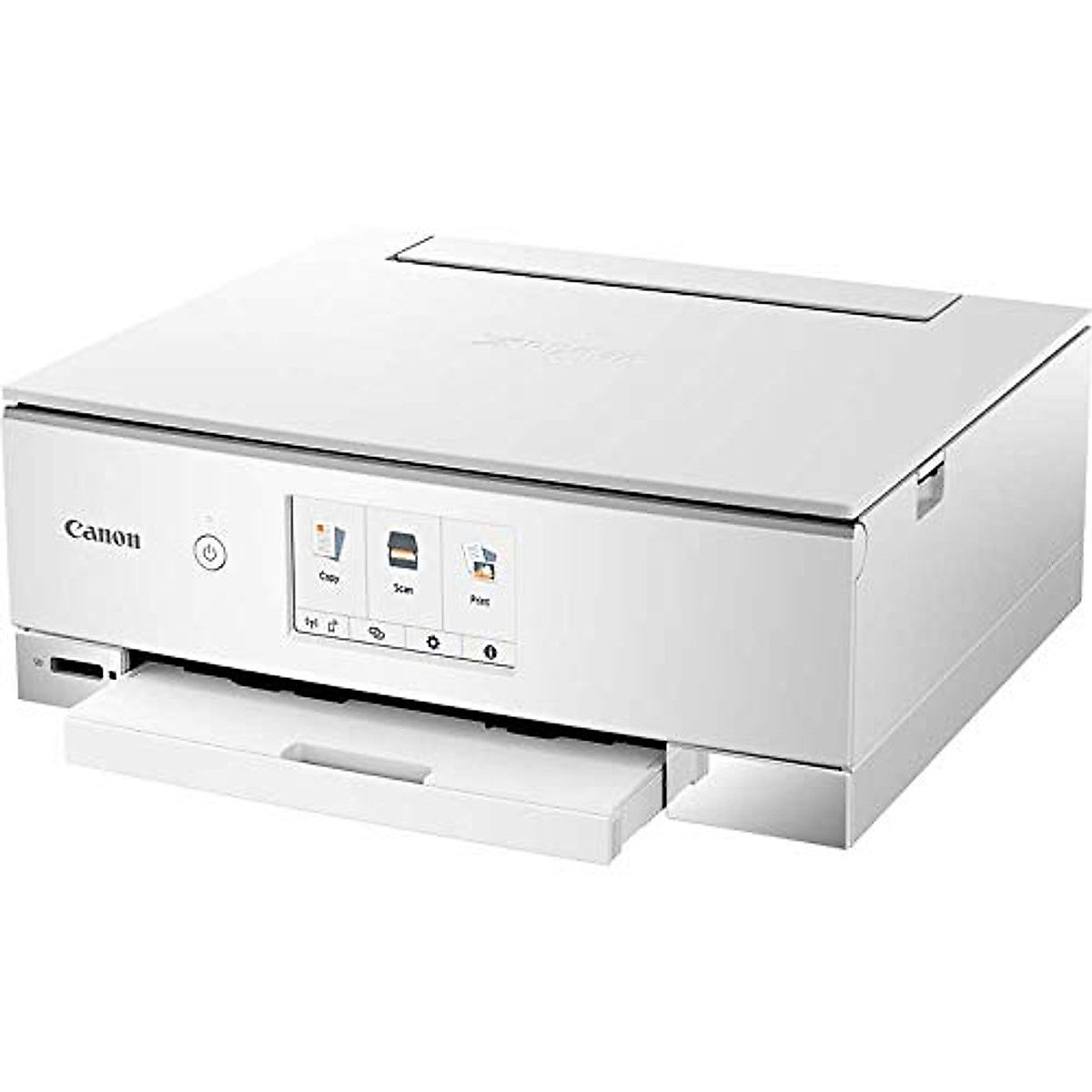 Canon TS8220 Wireless All in One Photo Printer with Scannier and Copier, Mobile Printing, White, Works with Alexa