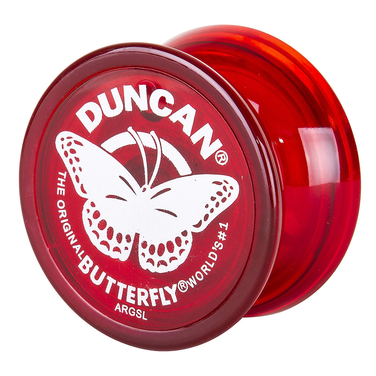 Duncan Toys Butterfly Yo-Yo, Beginner Yo-Yo with String, Steel Axle and Plastic Body, Red