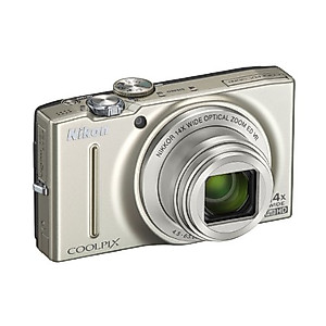 Nikon COOLPIX S8200 16.1 MP CMOS Digital Camera with 14x Optical Zoom NIKKOR ED Glass Lens and Full HD 1080p Video (Silver)