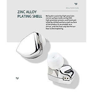 Hzsound Heart Mirror HiFi in Ear Monitor Earphone High Sound Quality Carbon Nanotube CNT Dynamic Driver High Resolution Noise Canceling Headphone Mirror Treatment