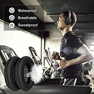 BINGLE Upgraded QC35 Replacement Ear Pads for Bose & Sound Insulation Bose Quietcomfort 35 ii Replacement Earpads, Added Thickness QC35 Replacement Pads with Soft Leather, Memory Foam Black