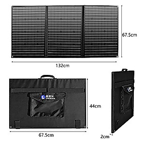 XINPUGUANG Solar Panel 150W 12V Foldable Solar Charger Portable Kit 20A Controller Portable Generator Power Station Battery USB Devices Cars RV Boat Camping (150W)