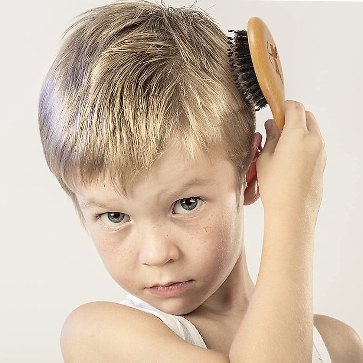 Hair Brush, Pocket Mini Travel Boar Bristle Hairbrush for Thick Thin Curly Straight Long Short Wet Dry Hair for Men Women Kids for Smoothing Detangling Massaging Adding Shine