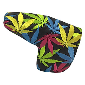 ReadyGOLF Weed All-Over Embroidered Putter Cover - Blade
