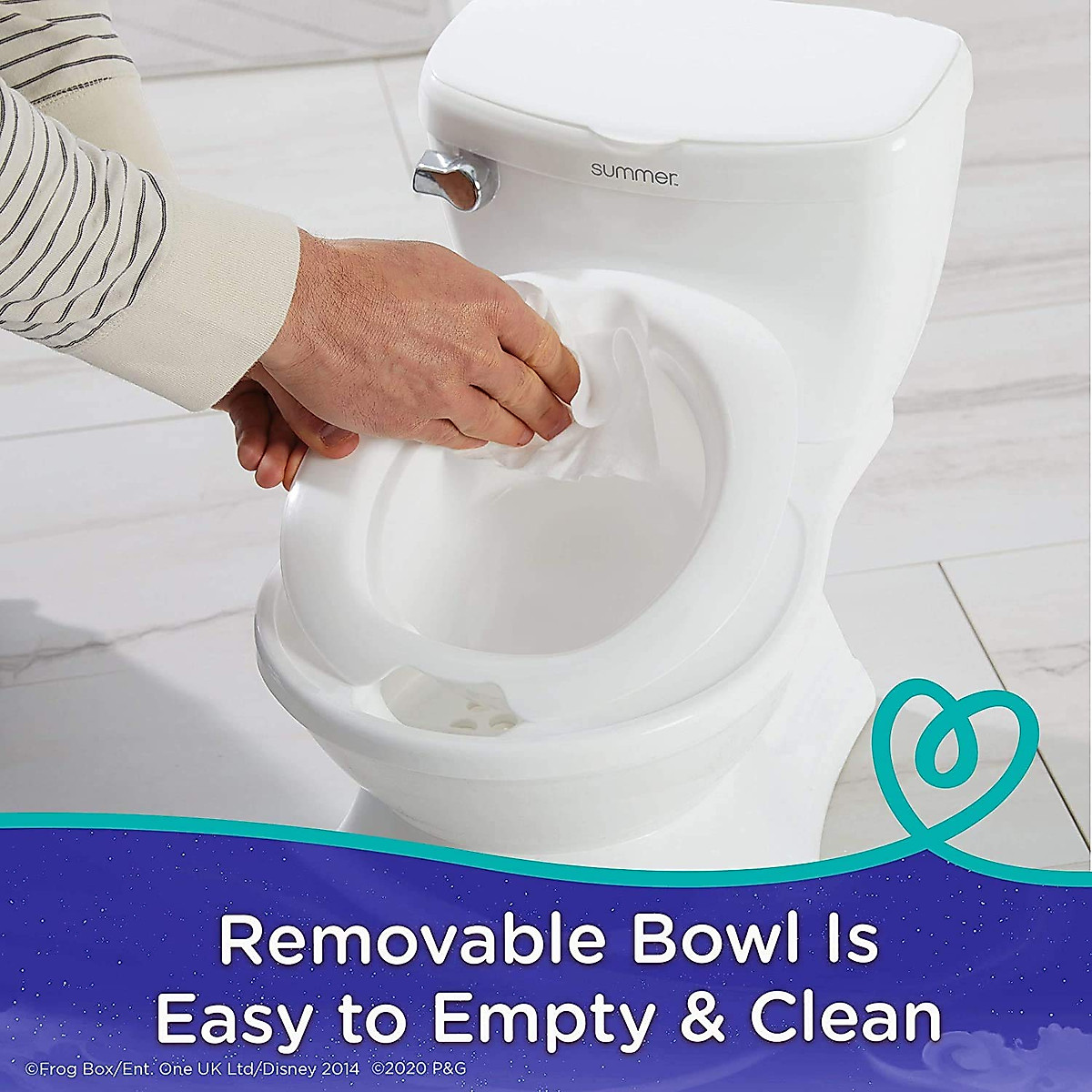 Potty Training Seat Starter Kit—My Size Potty Lights & Songs Transitions and Pampers Easy Ups 2T-3T Potty Training Underwear for Boys and Girls, Size 4, 140 Count (Packaging May Vary)