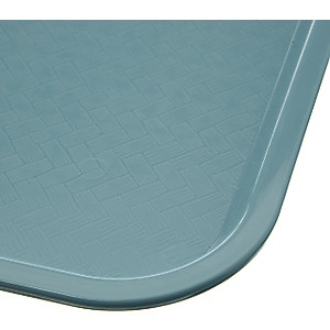 Carlisle FoodService Cafe Plastic Fast Food Trays, 12" x 16", Slate and Forest Green
