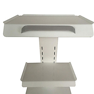 Multi-Function Trolley Cart,3 Tier Rolling Lab Mobile Cart w/Built-in Socket,De-ntal Medical Cart Trolley 3 Layers Salon Beauty Instrument Tray Rolling Clinic Spa Cart Esthetician Cart