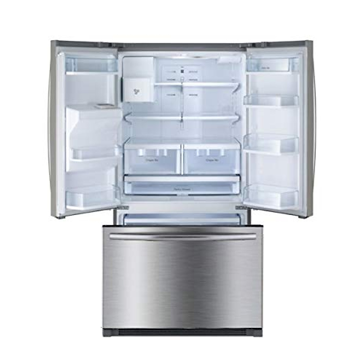 Winia French Door Bottom Mount Refrigerator 26 Cu Ft Stainless Steel